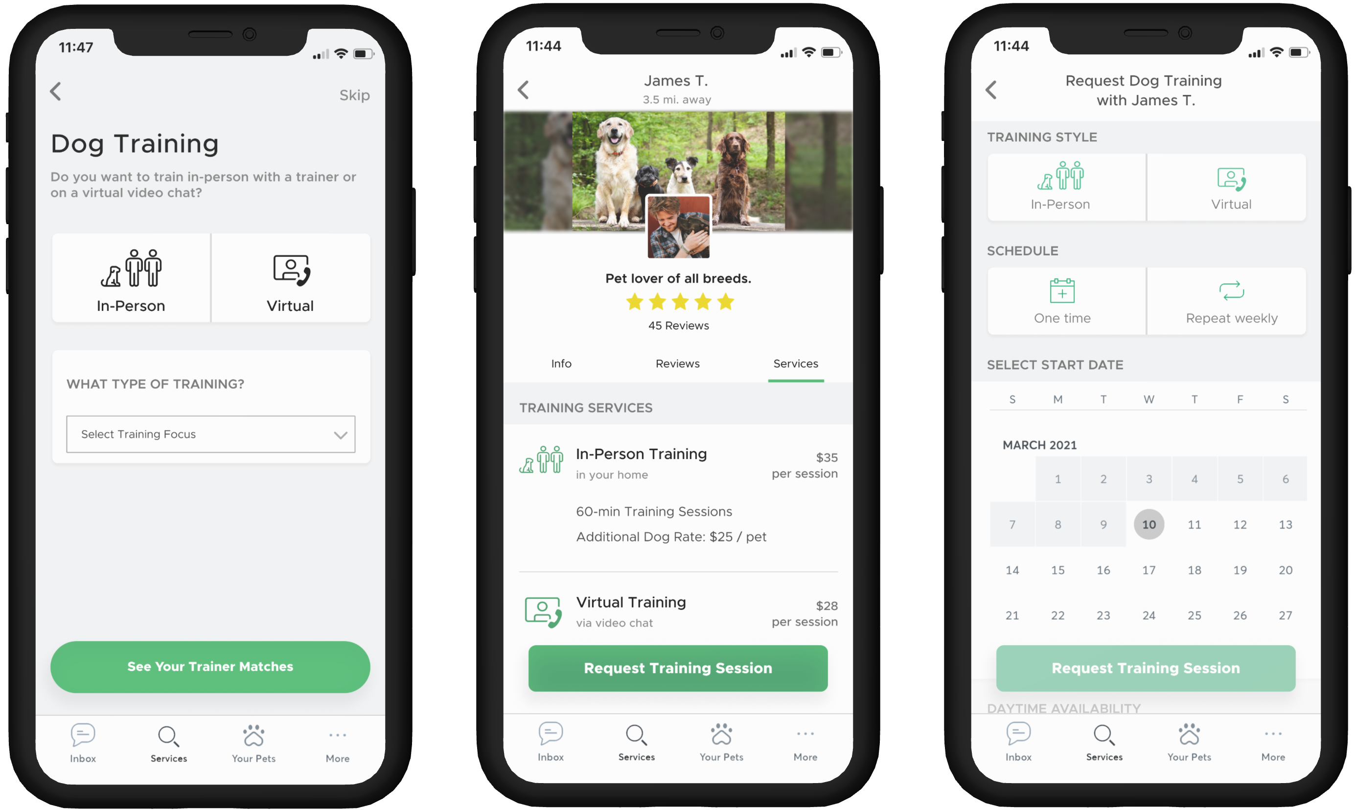 Case Study: Rover App - Dog Training Feature